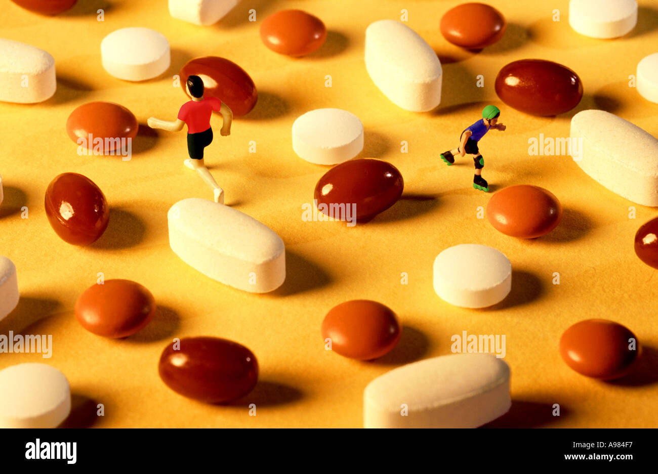 Athletic man vitamins hi-res stock photography and images - Alamy