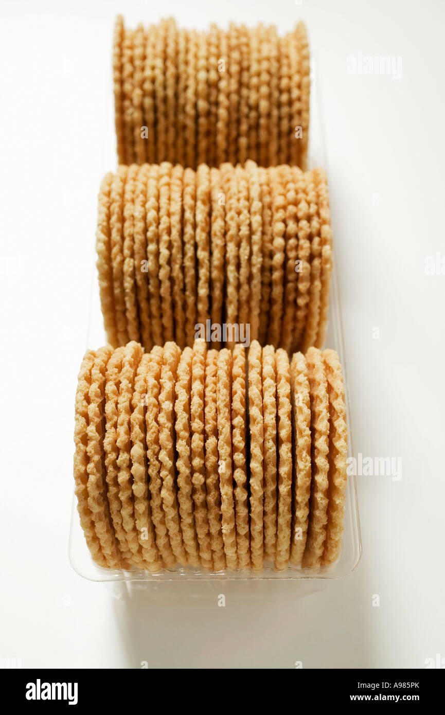 Crackers in plastic tray FoodCollection Stock Photo - Alamy