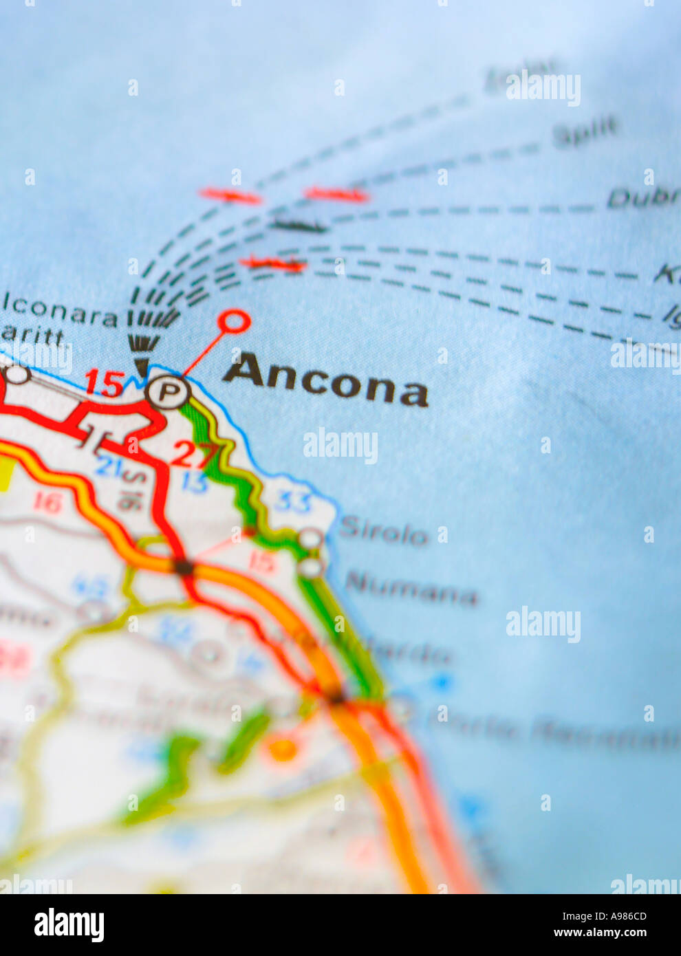 Ancona italy map hi-res stock photography and images - Alamy
