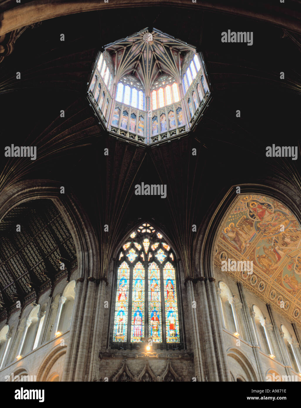 The Central Octagon of Ely Cathedral, Ely, Cambridgeshire, England, UK ...