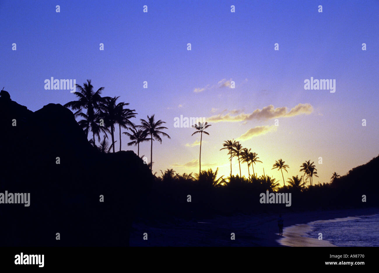 Sunset BVI Caribbean British Virgin Islands Stock Photo - Alamy