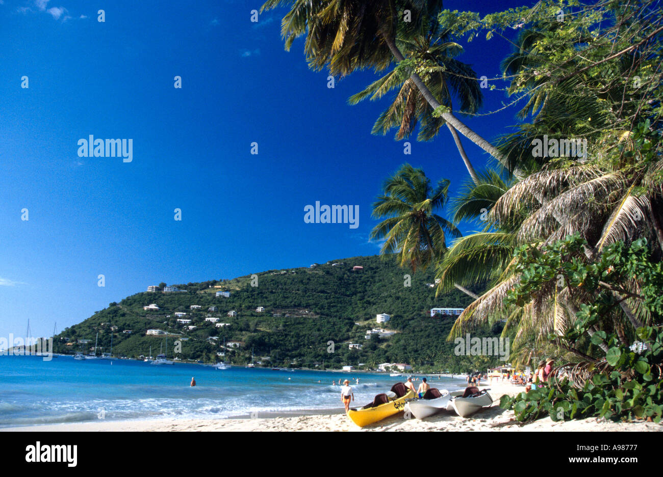 Cane Garden Bay Tortola British Virgin Islands Caribbean Stock Photo ...