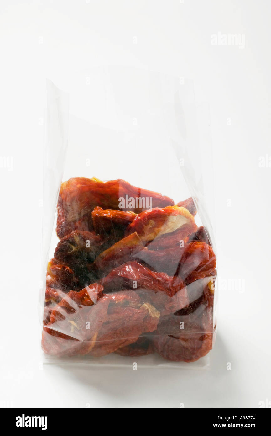 Dried tomatoes in cellophane bag FoodCollection Stock Photo - Alamy