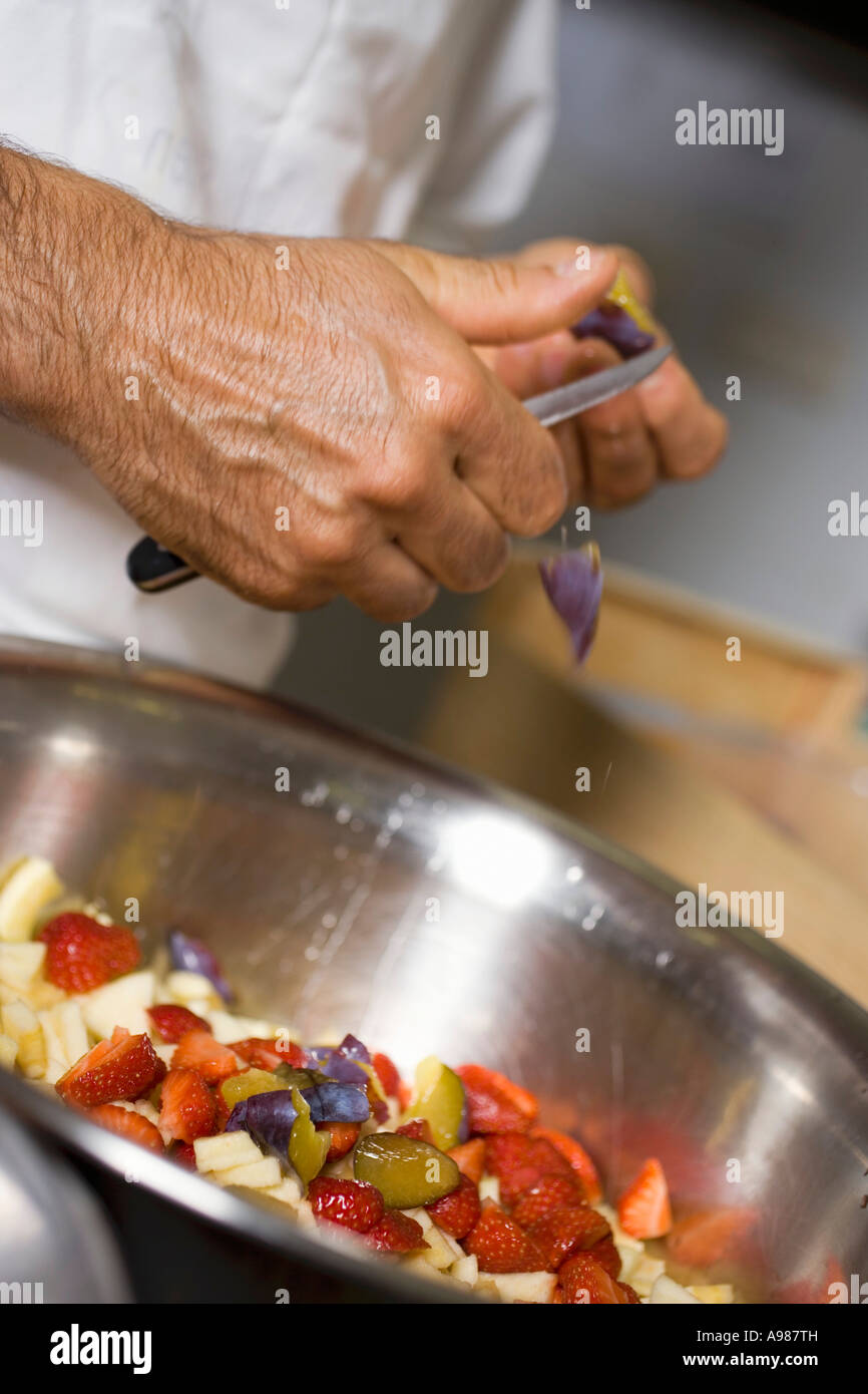 Chopping fruit FoodCollection Stock Photo - Alamy