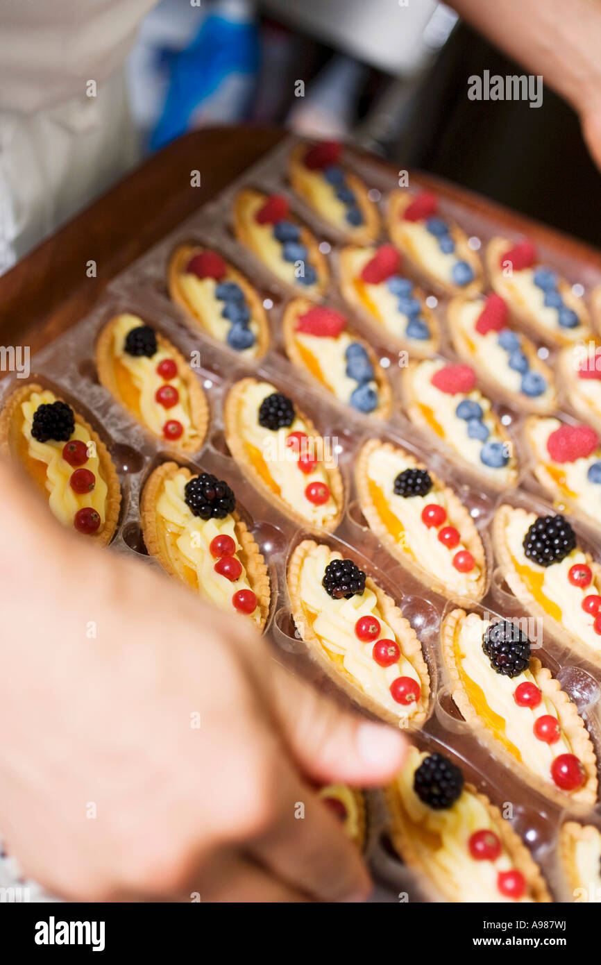 Assorted fruit tartlets hi-res stock photography and images - Alamy