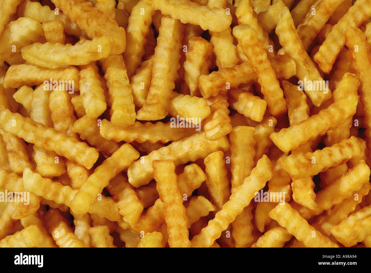 CRINKLE CHIPS FRENCH FRIES Stock Photo - Alamy