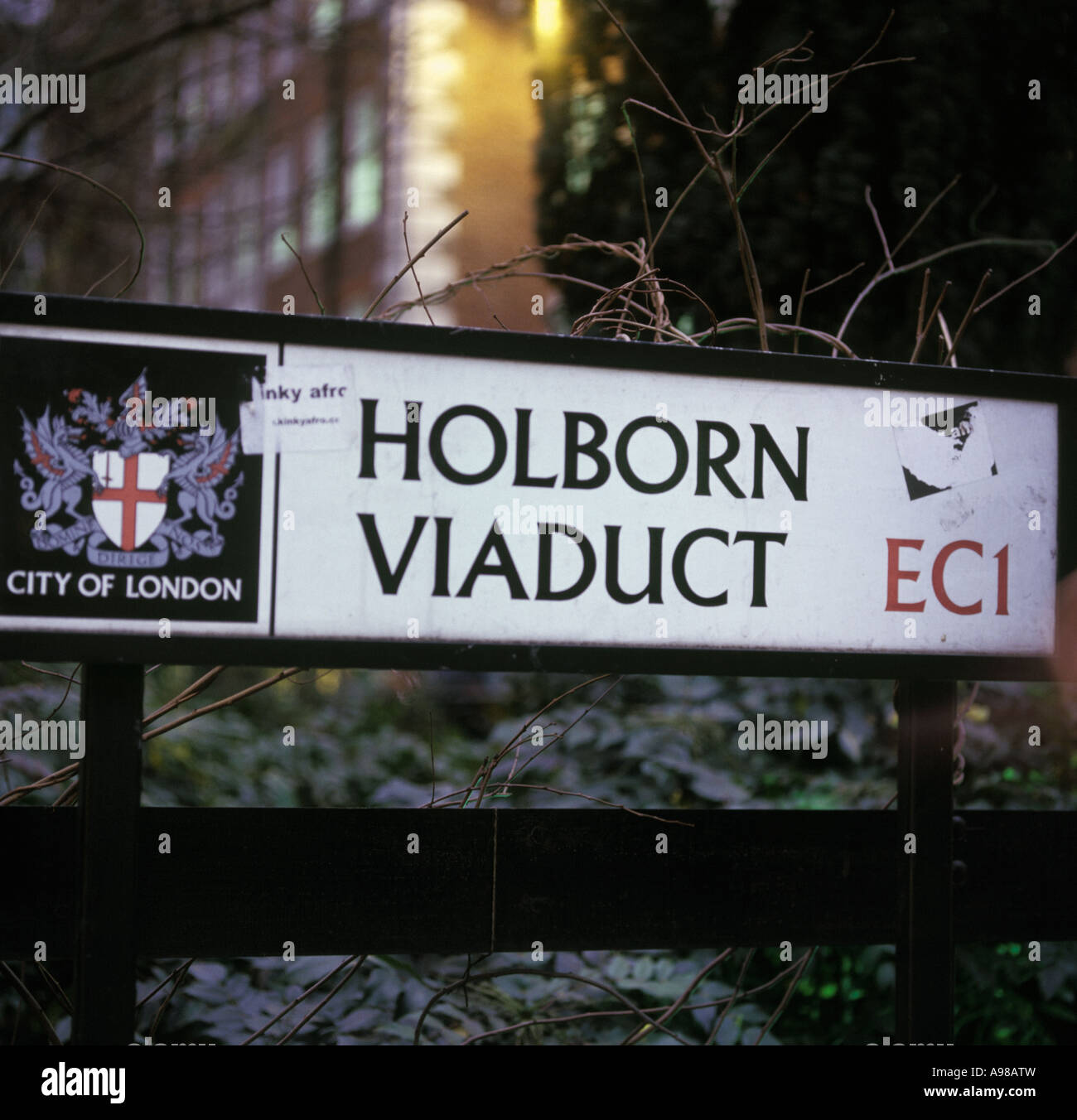 a street sign for Holborn Viaduct, EC1 City of London UK Stock Photo ...