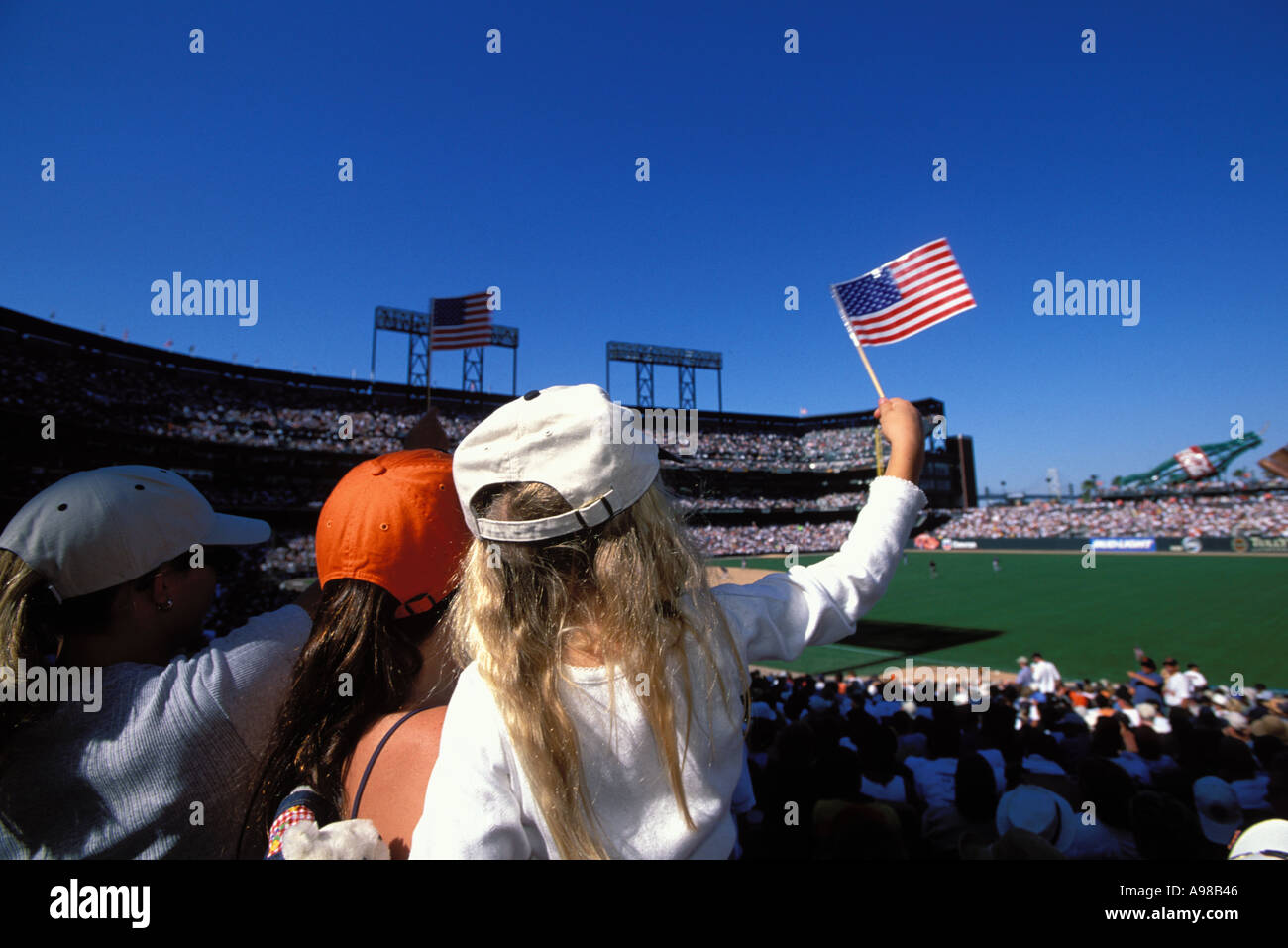 California, San Francisco, SBC Park, SF Giants baseball game Stock ...