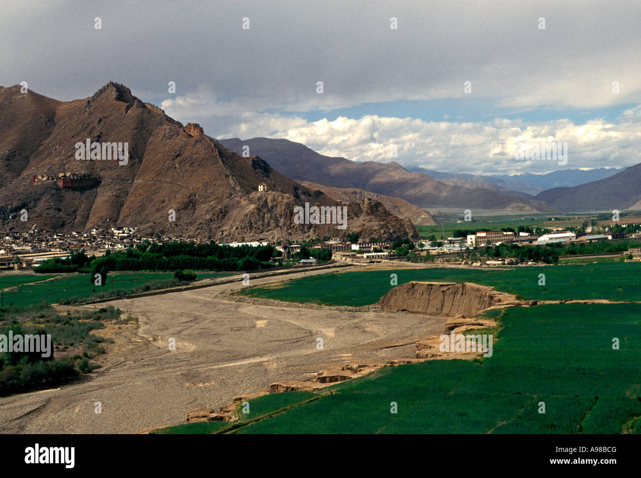 Chongye Valley Tibet Tibetan Autonomous Region China Asia Stock Photo ...