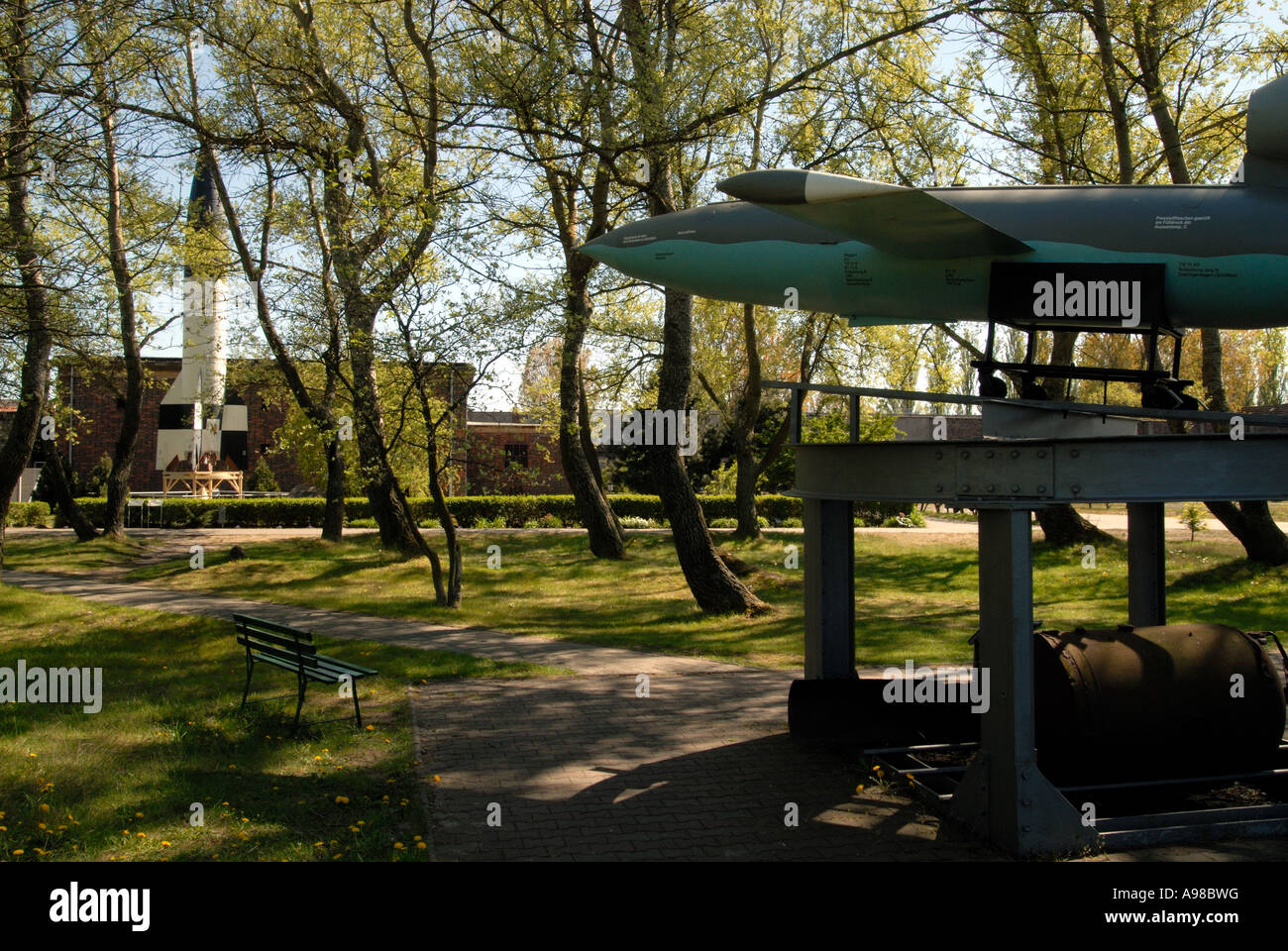V1 "Doodlebug" and V2 rocket on display at Peenemünde Nazi weapons ...