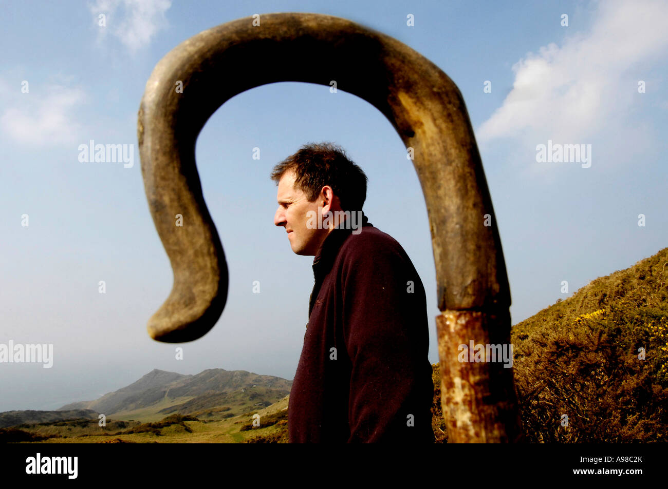 shepherd David Kennard at Morte point, devon Stock Photo - Alamy