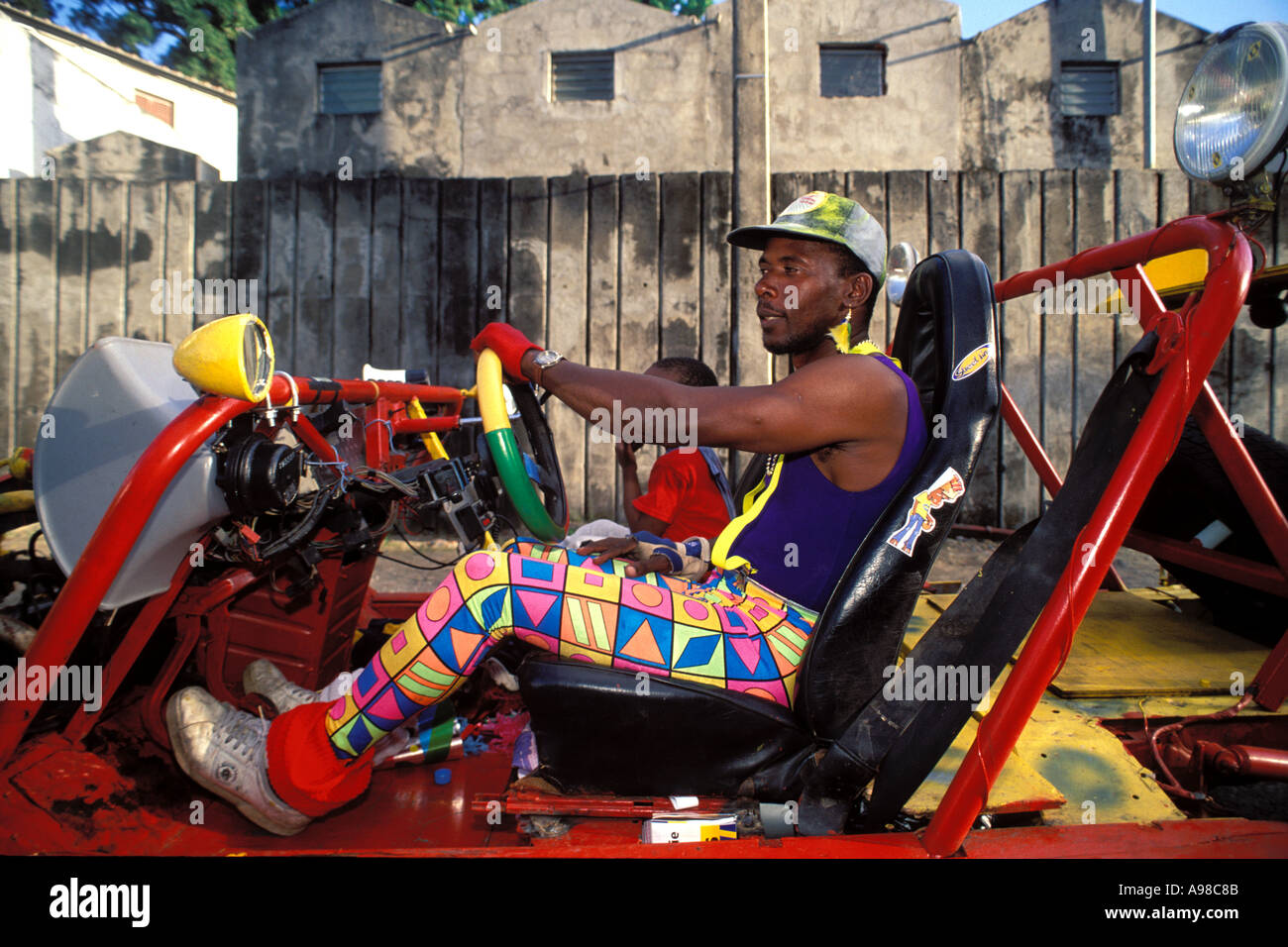 Martinique, Carnaval, Car in parade Stock Photo - Alamy
