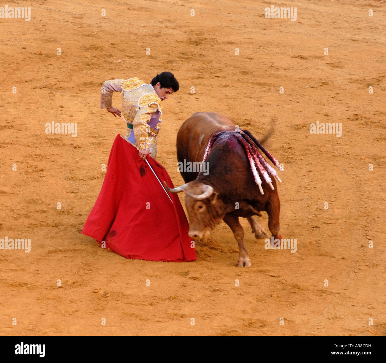 Bullfighter red cape hi-res stock photography and images - Alamy