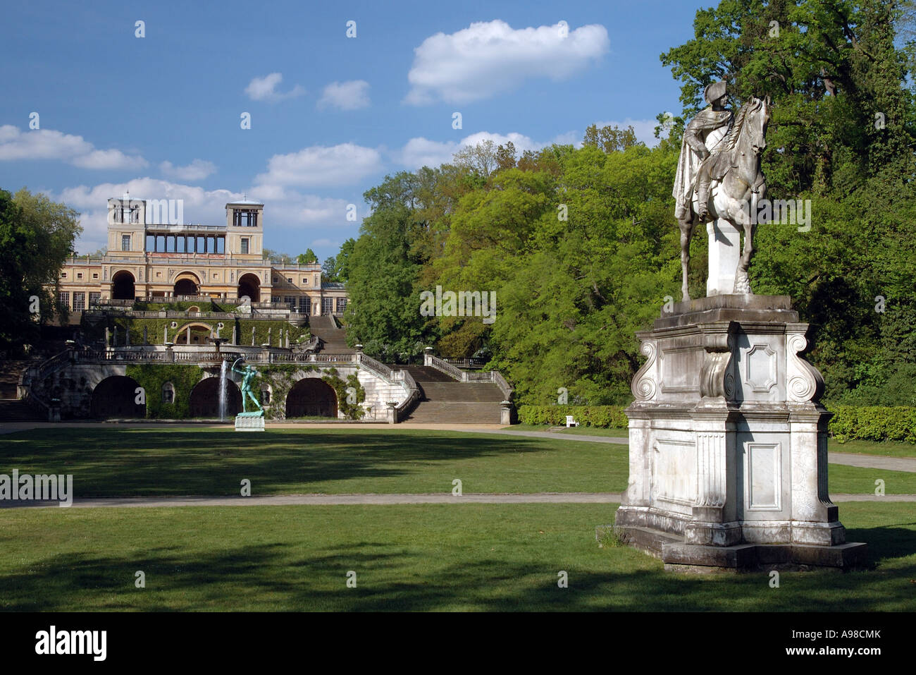 Frederick the Great statue in Park Sanssouci, Potsdam Stock Photo - Alamy