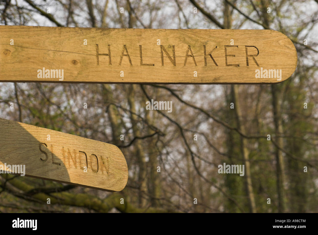 Finger-post / Footpath direction signs Stock Photo - Alamy