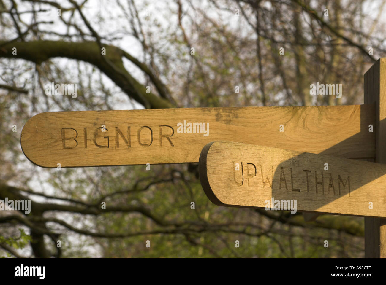 Finger-post / Footpath direction signs Stock Photo - Alamy