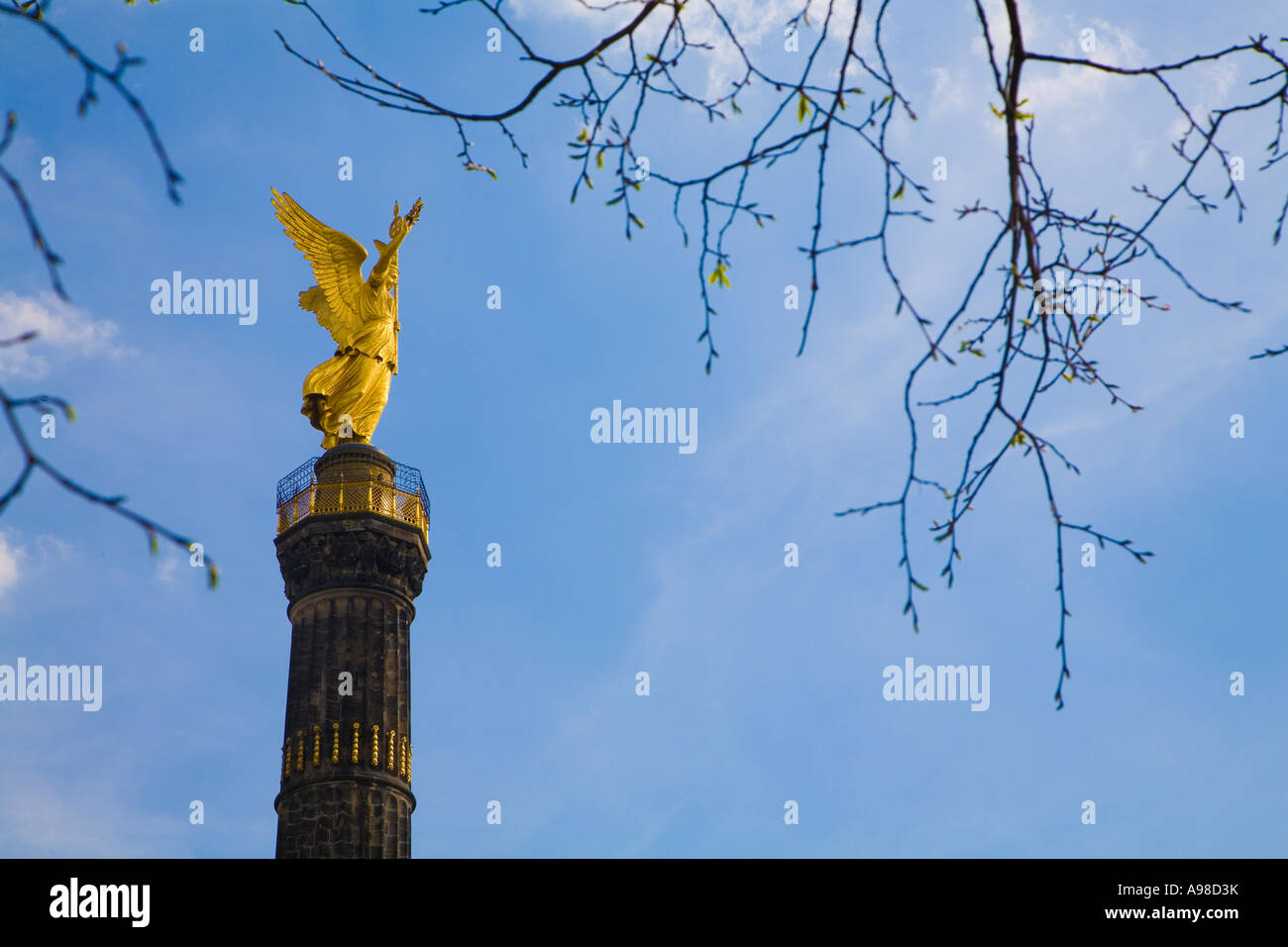 Victory Column Grosser Stern City Berlin Deutschland Germany ...