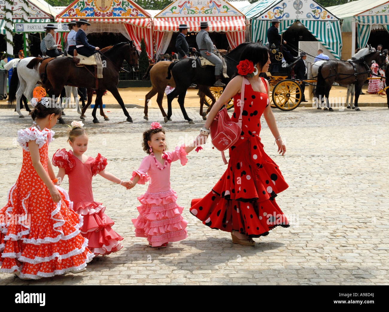 Feria de Abril festival Seville Stock Photo - Alamy
