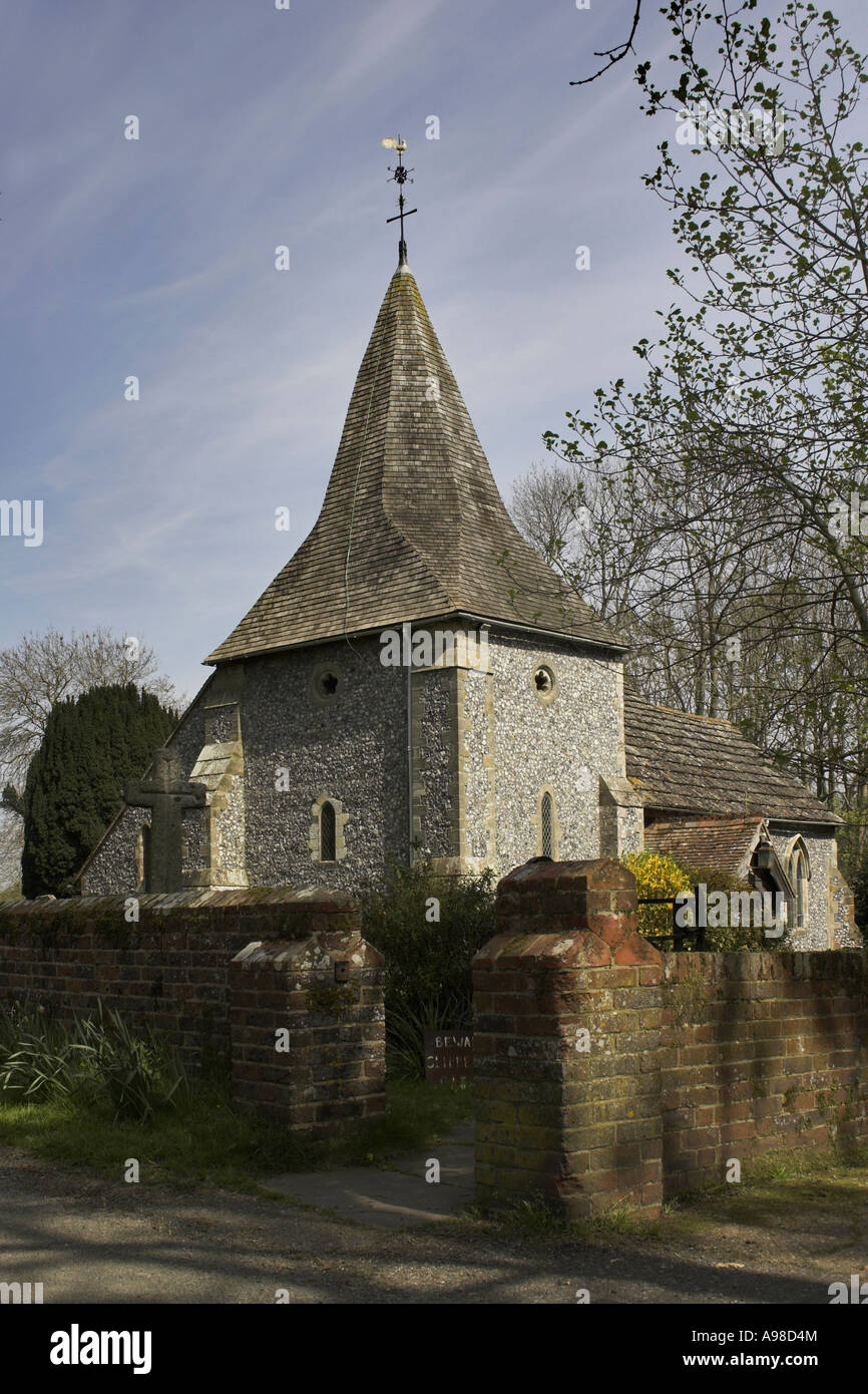 The 12th Century Church of St James, Ashurst, West Sussex, England, UK ...