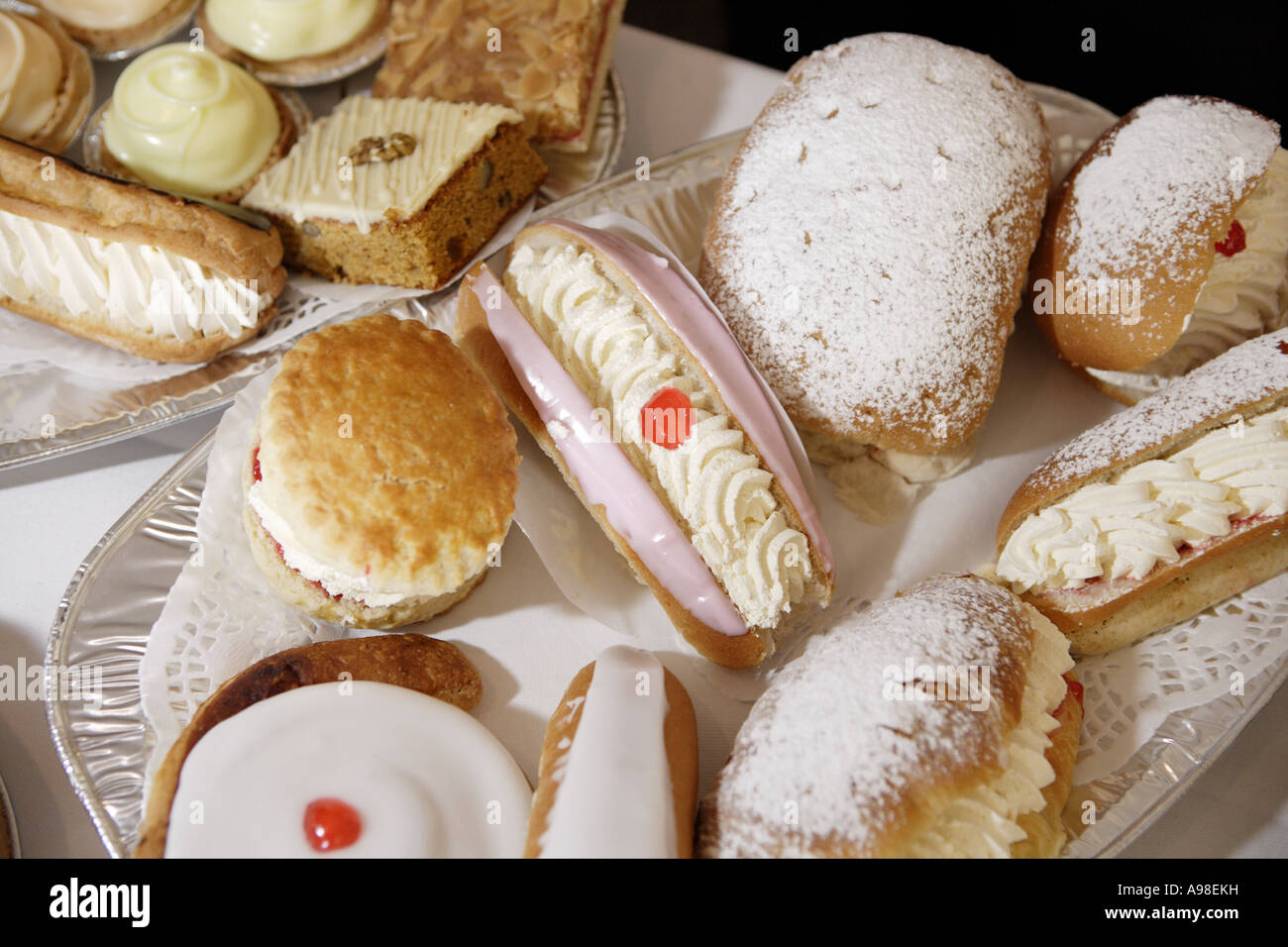 Sweet tooth freshly baked fresh cream buns scones and cakes in the ...