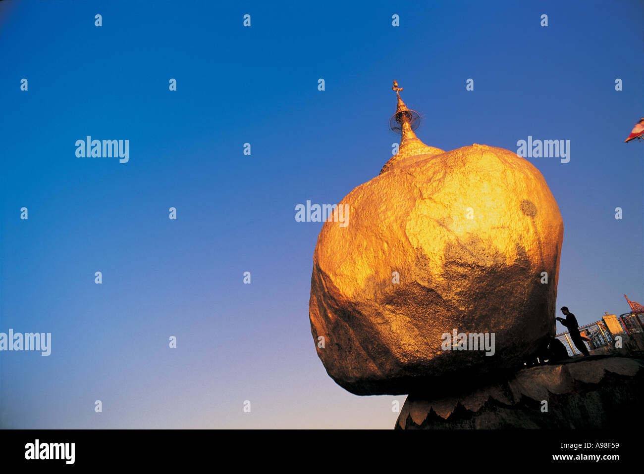 Golden Rock Burma Myanmar Stock Photo - Alamy