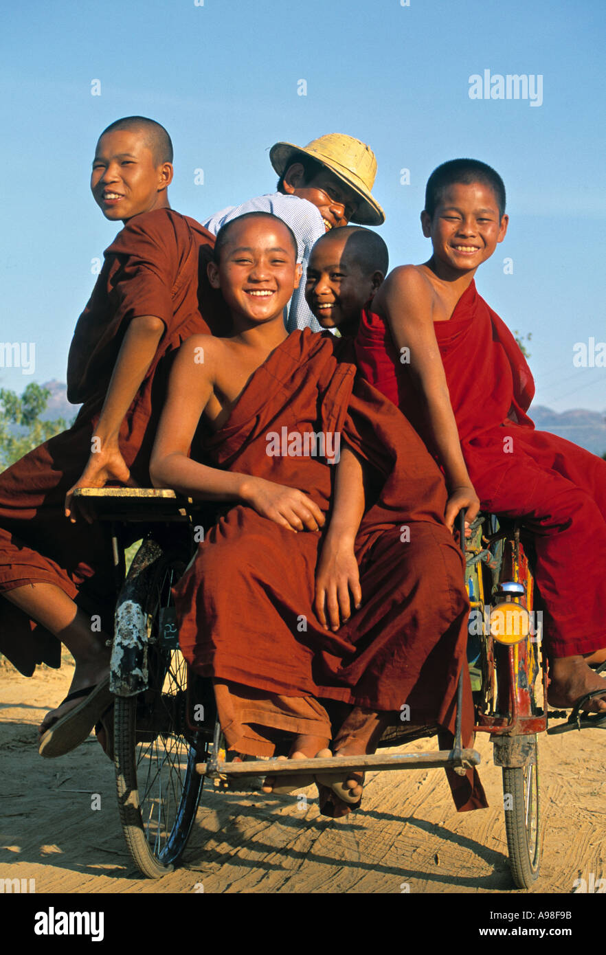 Boy Monks Burma Myanmar Stock Photo - Alamy