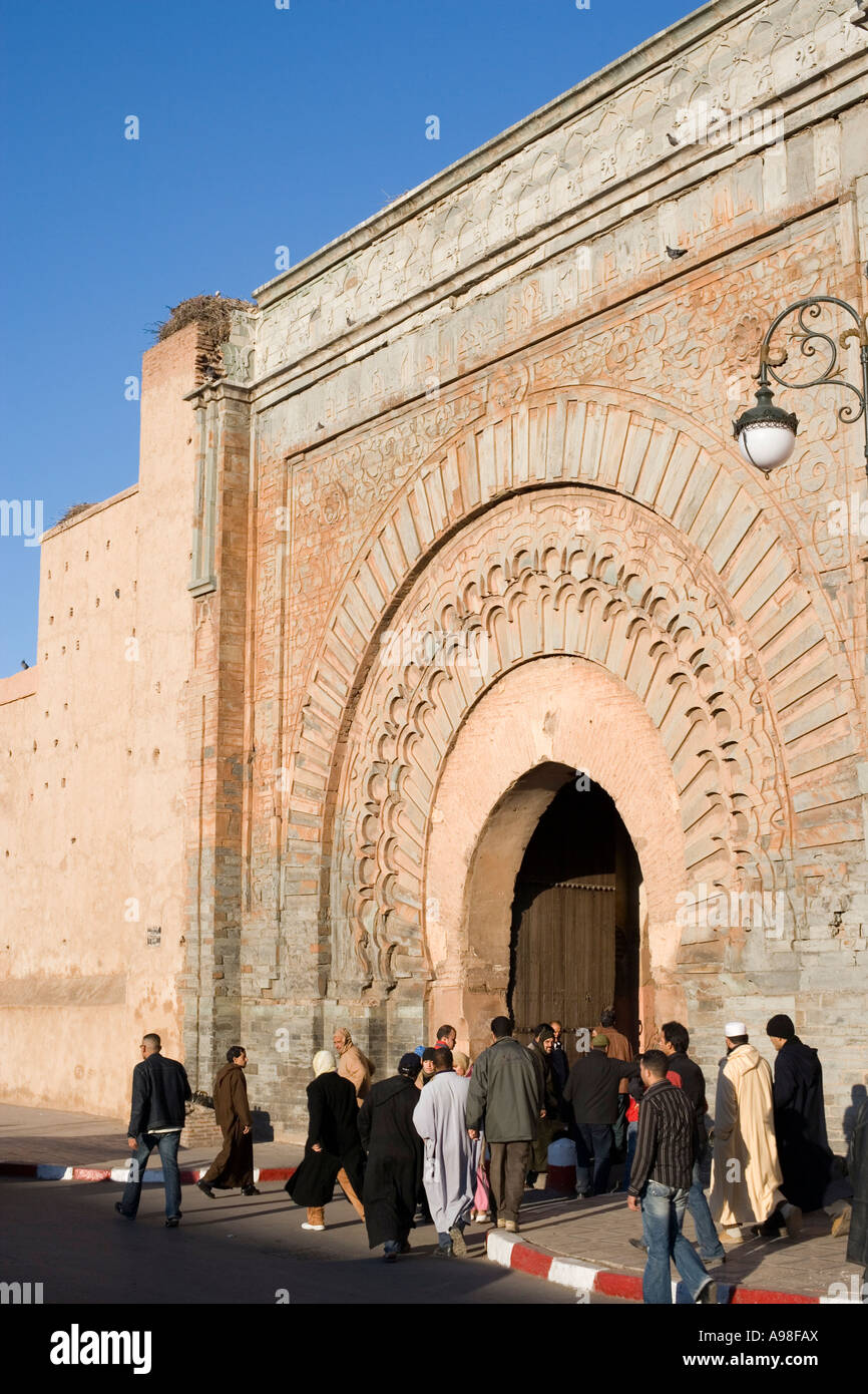 Bab Agnaou Marrakesh Marrakech morocco Stock Photo - Alamy