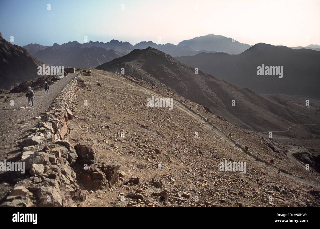 Camel path from the summit of Mount Sinai towards St Catherine s ...