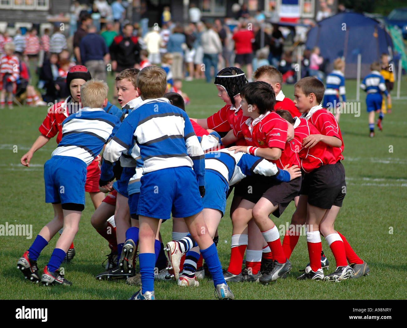 Children Playing Rugby Stock Photos & Children Playing Rugby Stock ...