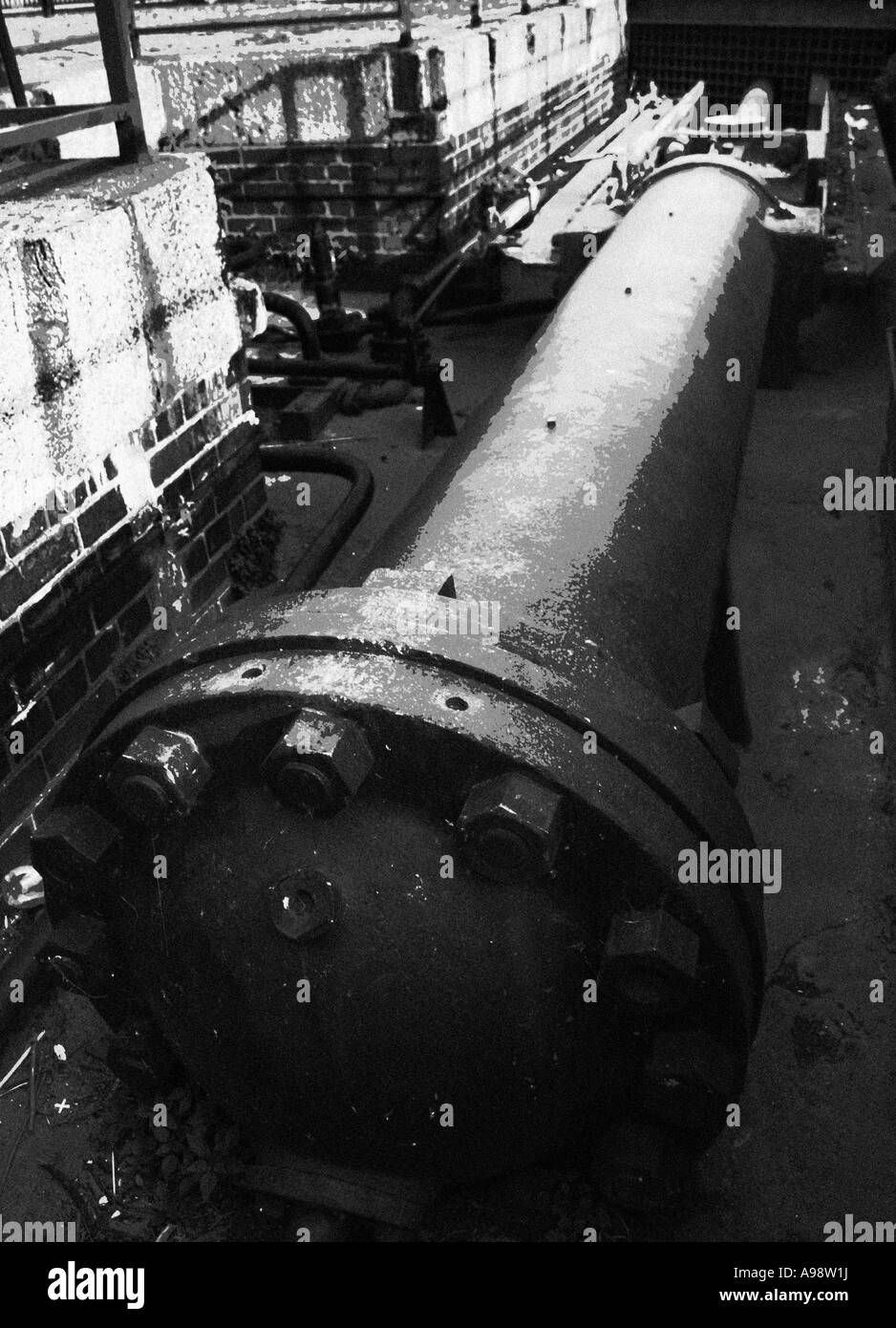 STEAM PIPE, located at Greenland Dock, on the Thames. Gritty ...