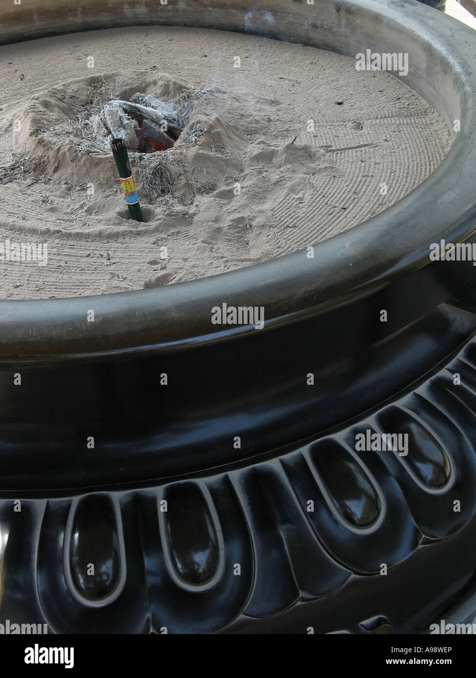 Ash pot in temple Stock Photo - Alamy