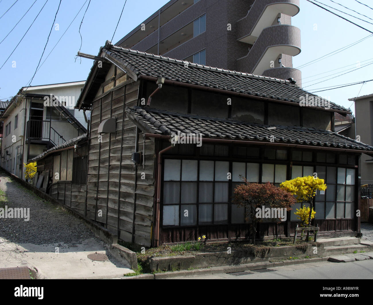 Old wooden house in Sendai Stock Photo - Alamy