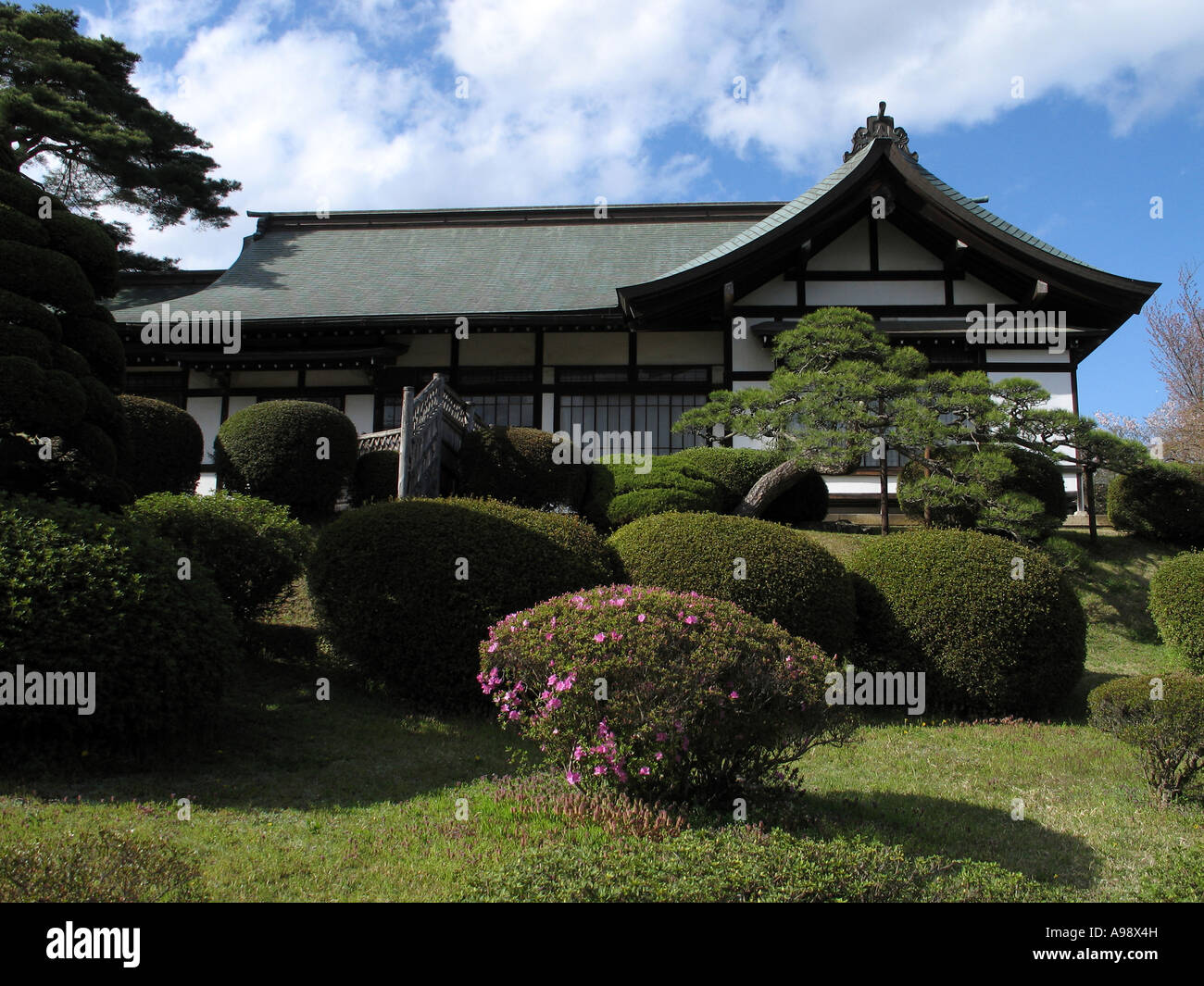 Japanese garden Shiogama Stock Photo - Alamy