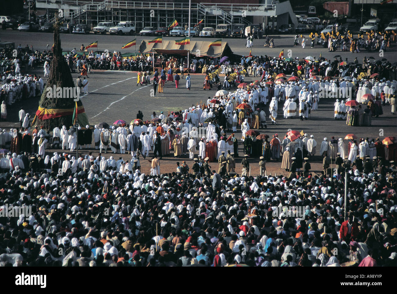 Mascal flower ceremony meserem New Year 11th September Addis Ababa ...