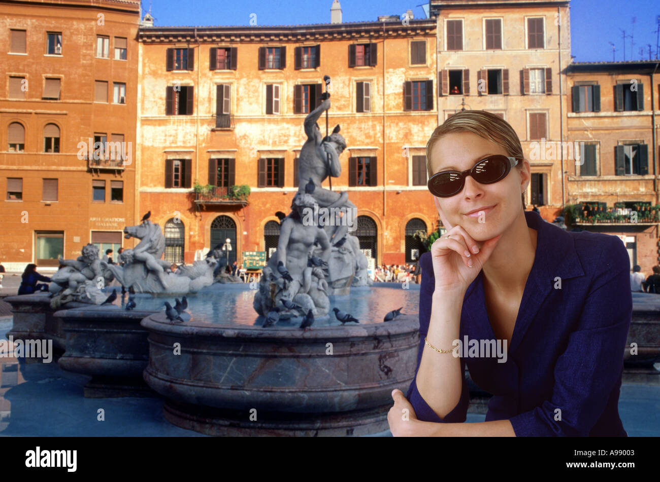 Posing for tourist hi-res stock photography and images - Alamy