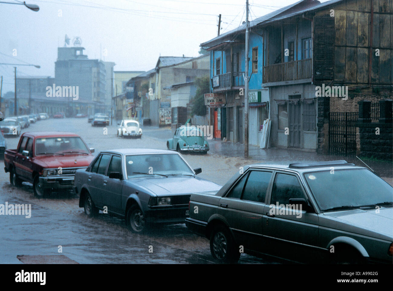 Flooding on the roads of Addis Ababa Ethiopia Stock Photo - Alamy