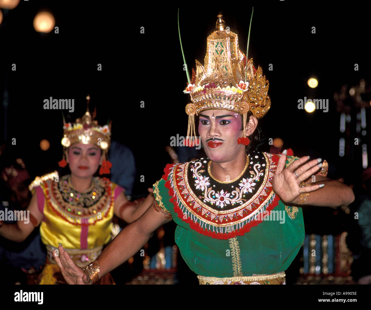 Balinese dancers performing the Ramayana Ballet Bali A traditional ...