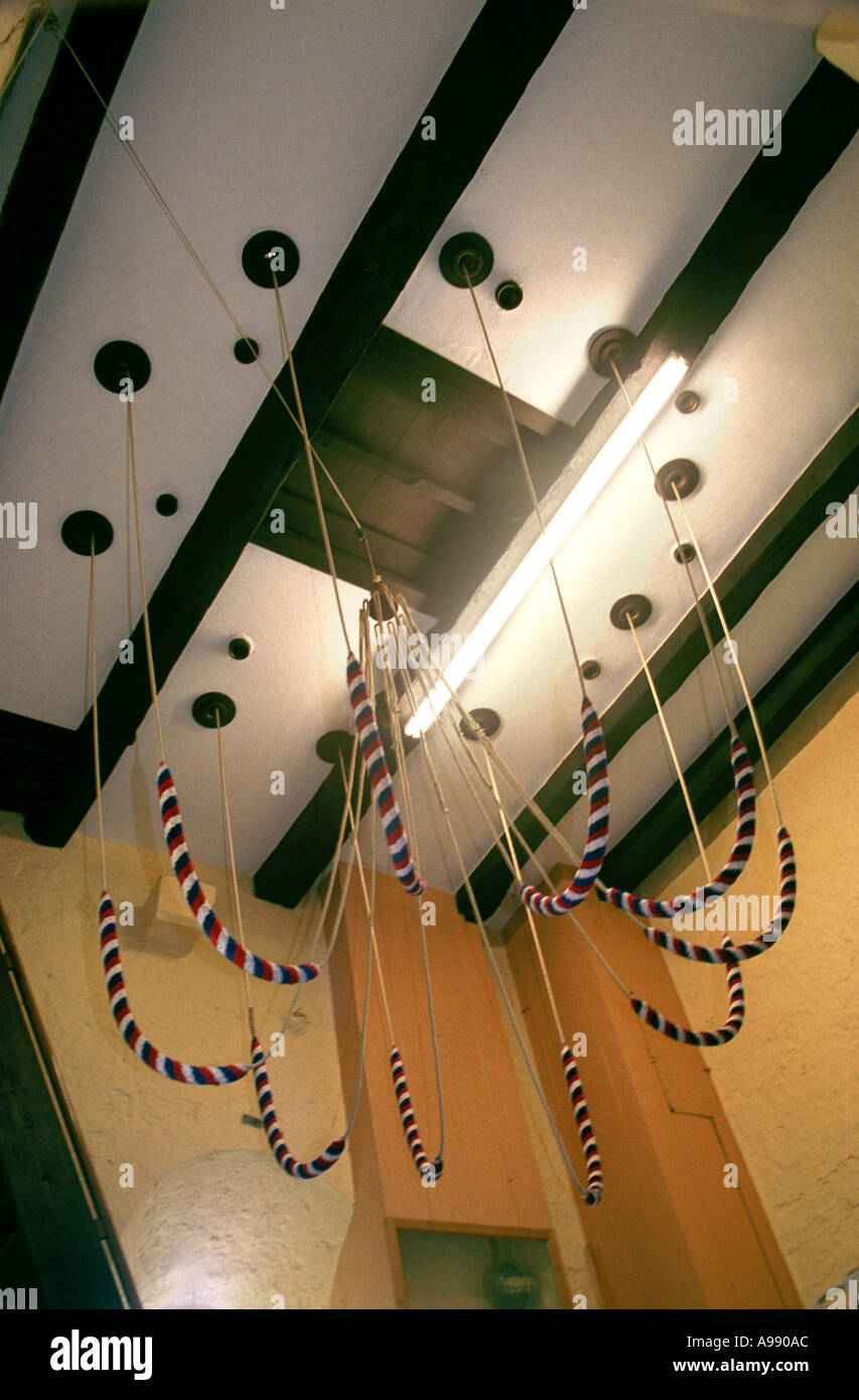 Bell ropes inside belfry hi-res stock photography and images - Alamy