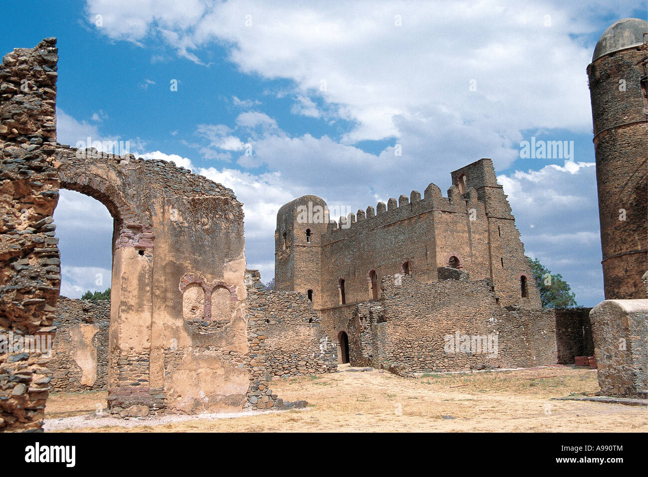 View of King Fasilidas Castles Gondar Ethiopia Stock Photo - Alamy