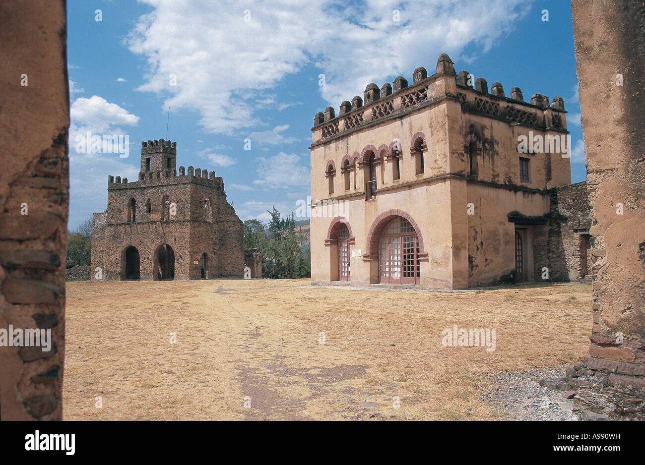 Courtyard of King Fasilidas Castles Gondar Ethiopia Stock Photo - Alamy