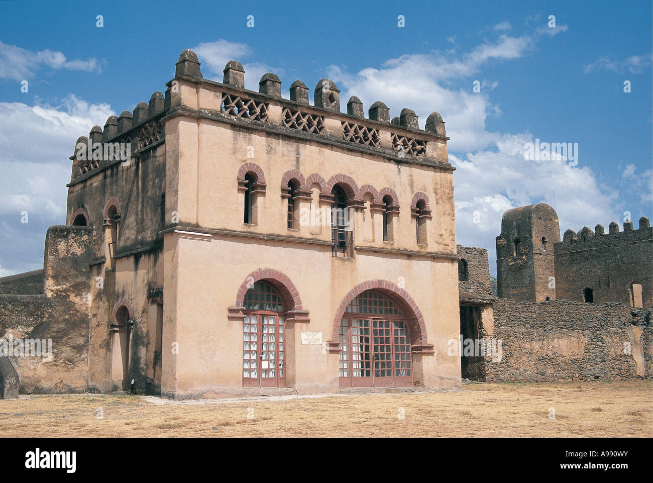 Part of King Fasilidas Castle Gondar Ethiopia Stock Photo - Alamy