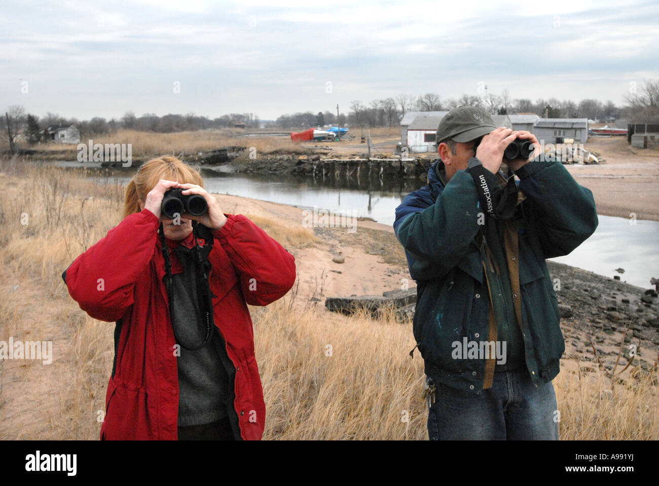 Senior citizen bird watching hi-res stock photography and images - Alamy