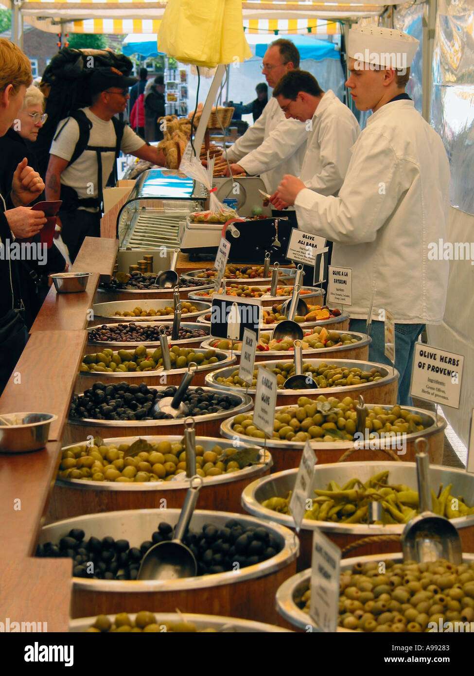 French Olives Stall Stock Photo - Alamy