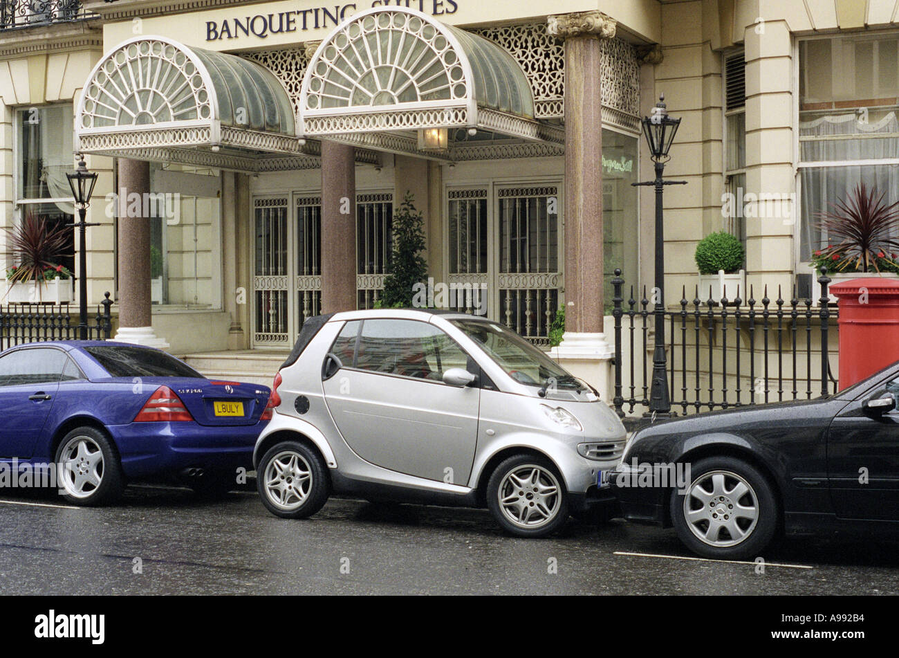 Swatch car in Kensington Stock Photo - Alamy