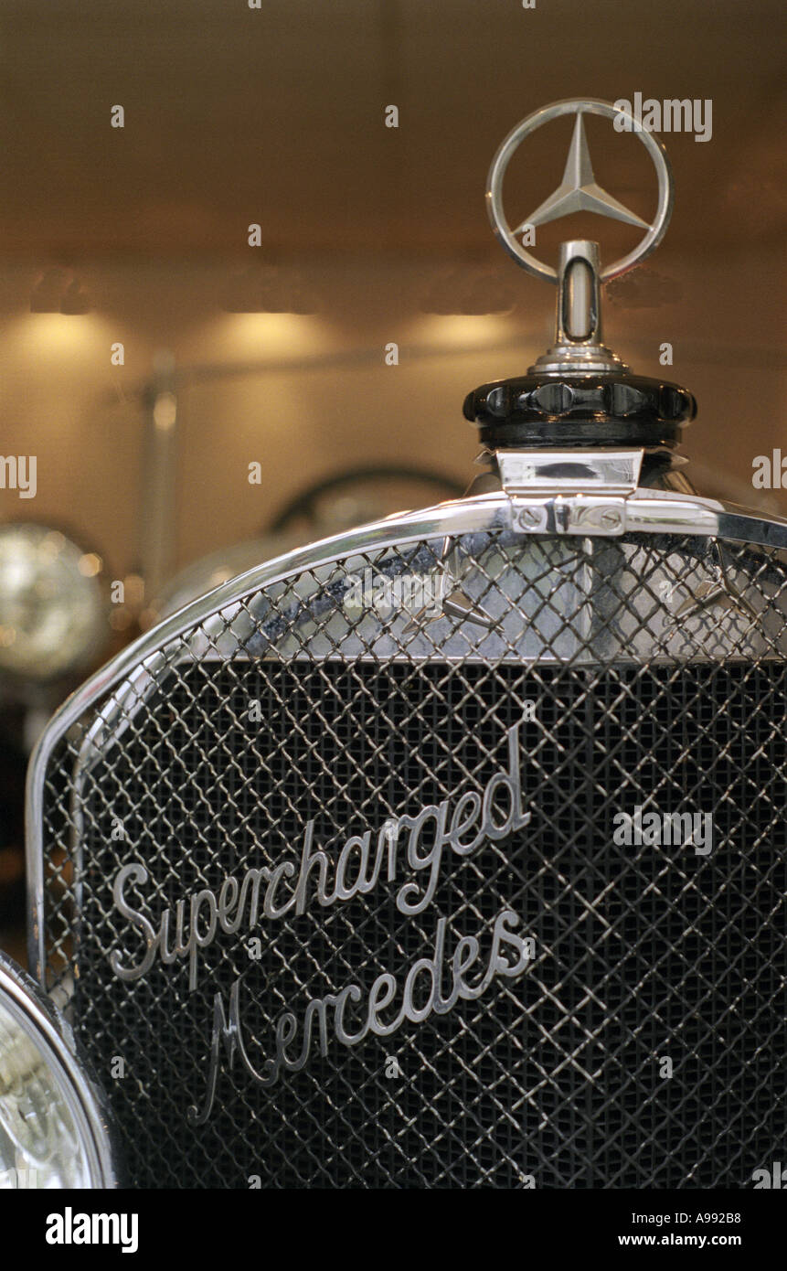Supercharged Mercedes classic car Stock Photo - Alamy