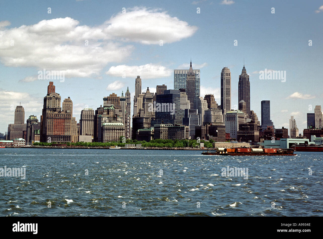 Lower Manhattan Battery New York City about 1960 Stock Photo - Alamy