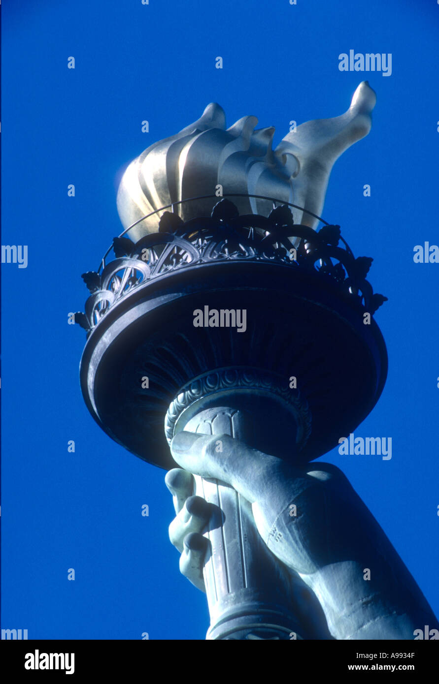 Statue of Liberty torch in New York USA Stock Photo - Alamy