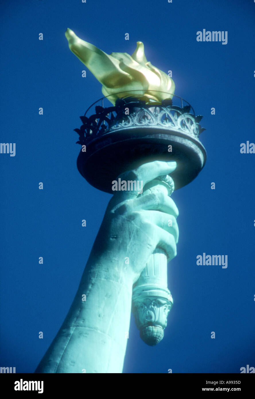 Statue of Liberty torch in New York City USA Stock Photo - Alamy