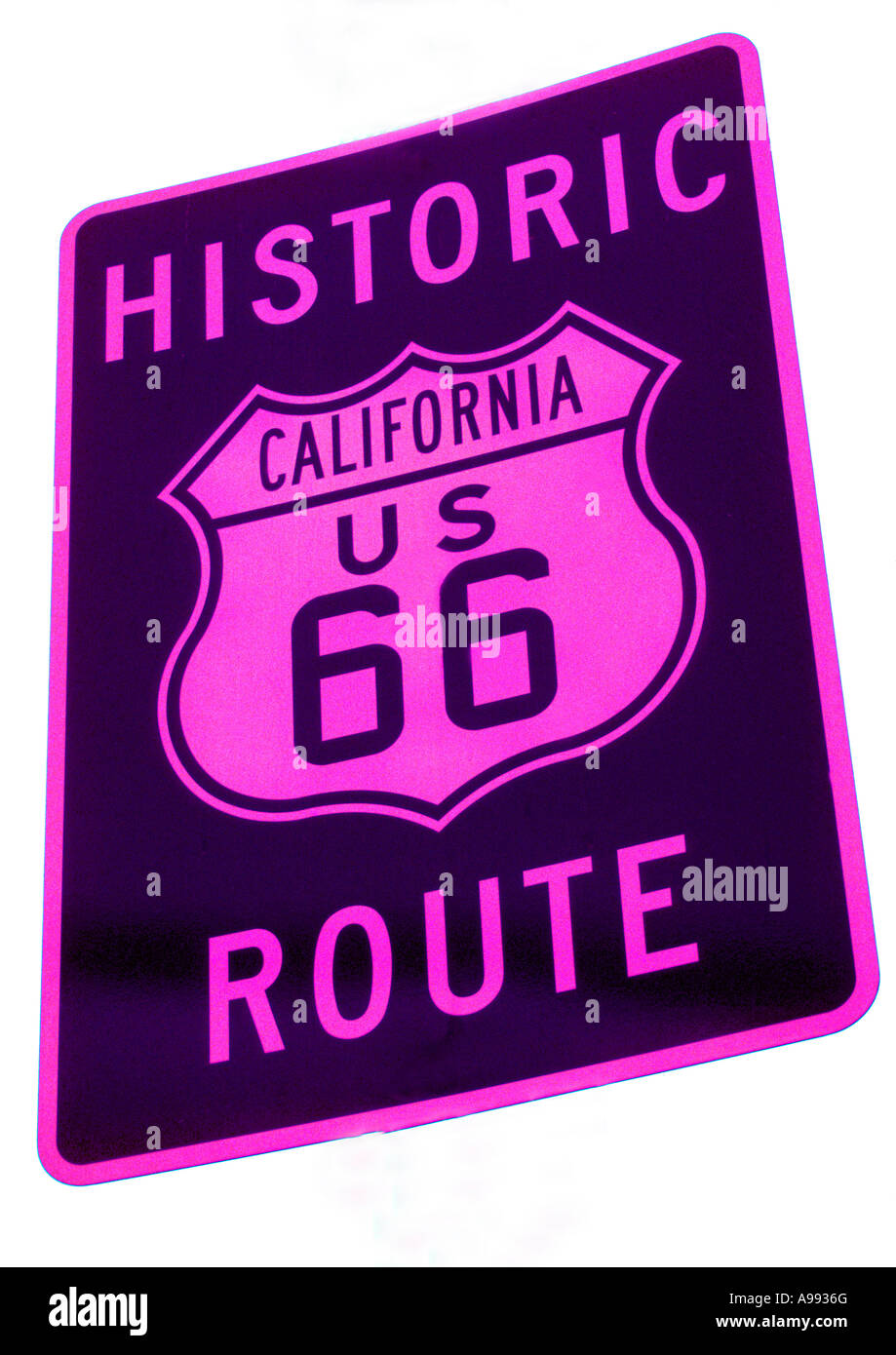 Route sixty six road Cut Out Stock Images & Pictures - Alamy