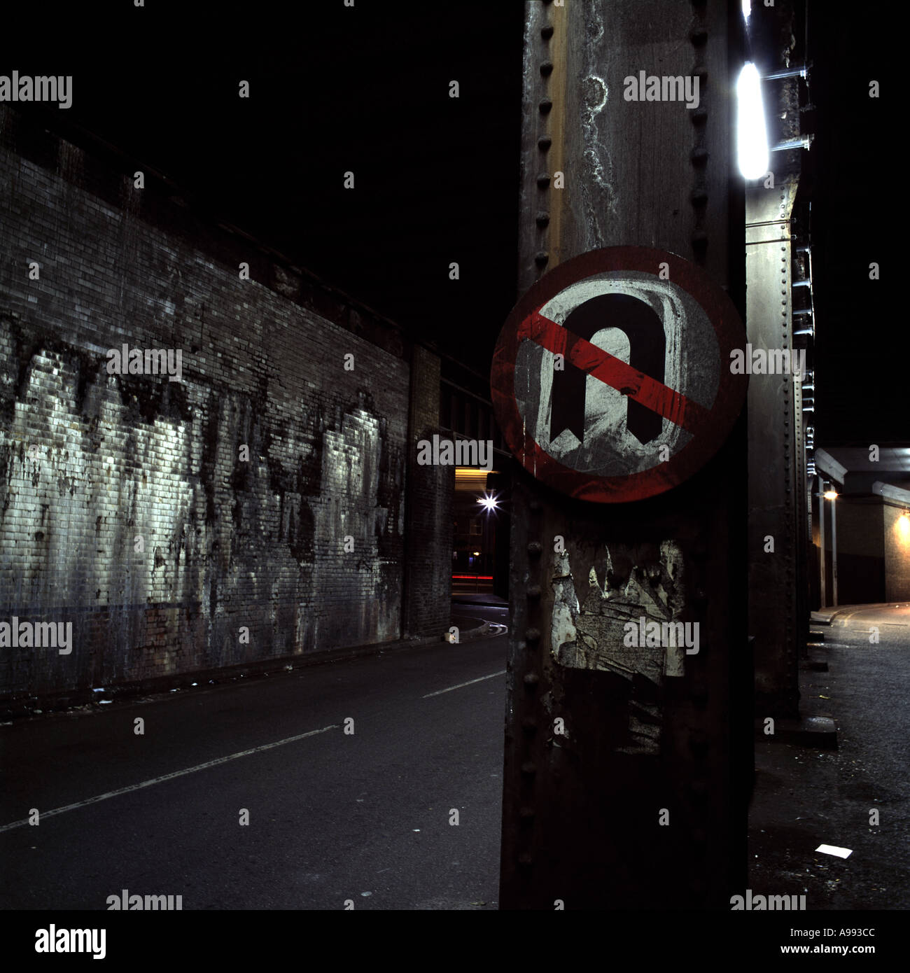 No U Turn Stock Photo - Alamy